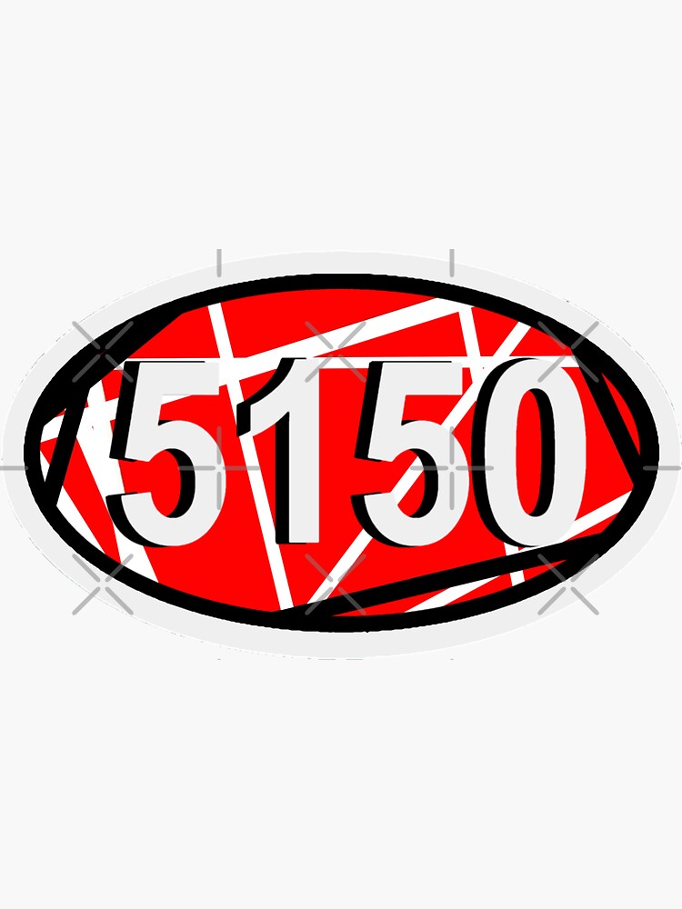 "5150" Sticker by TPHBFL | Redbubble