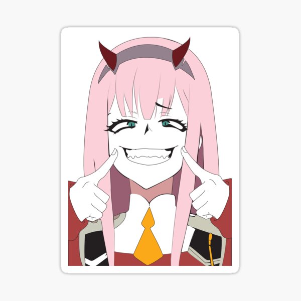 "Zero Two" Sticker by MurasakiHoseki | Redbubble