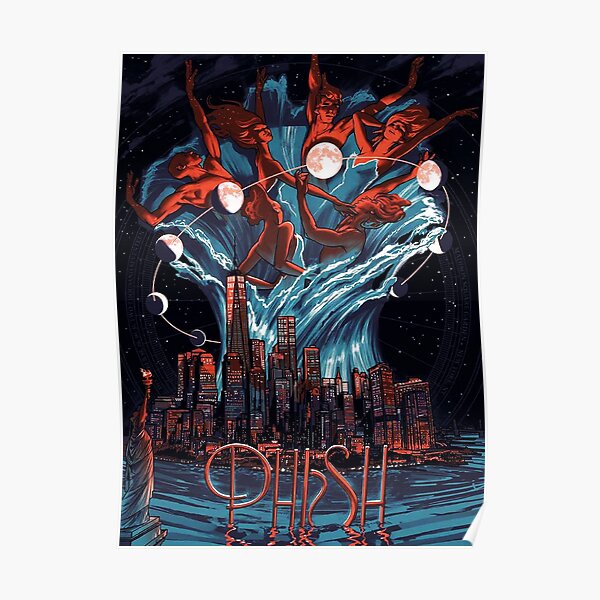 PHISH 2021 Tour Poster Ameris Bank Amphitheater - munimoro.gob.pe