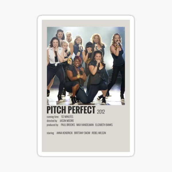 "Pitch perfect" Sticker by dereksoriano24 | Redbubble