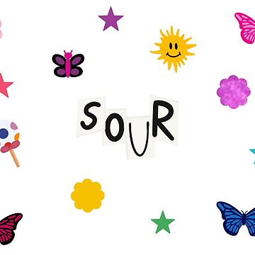 "SOUR Album Cover Sticker Pack" Sticker for Sale by Jess-16 | Redbubble