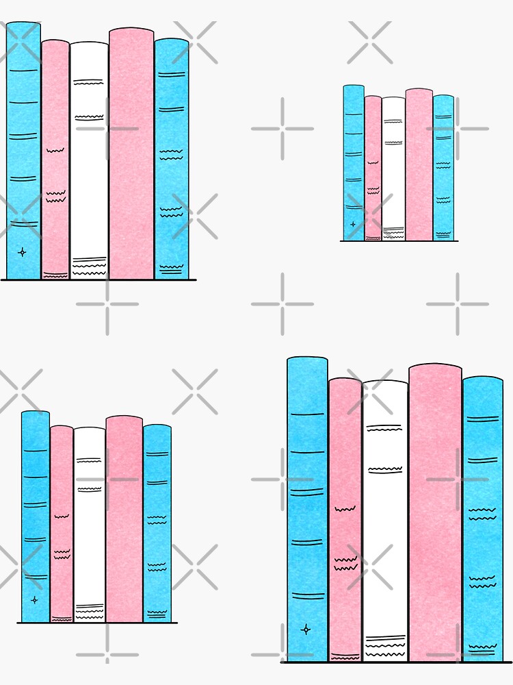 "Subtle Pride Sticker Set - Trans Flag" Sticker for Sale by ...