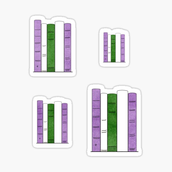 "Subtle Pride Sticker Set - Genderqueer Flag" Sticker for Sale by ...