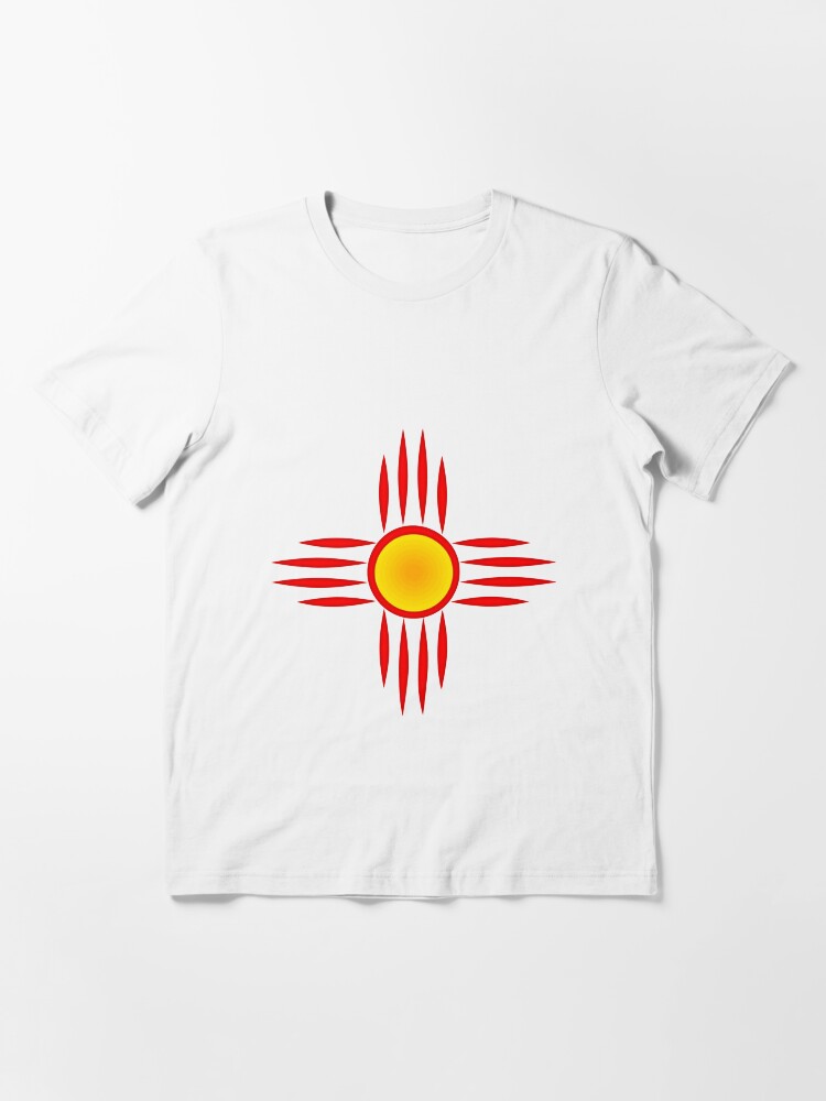 "Red Zia Sun Symbol" T-shirt by mamotimo | Redbubble