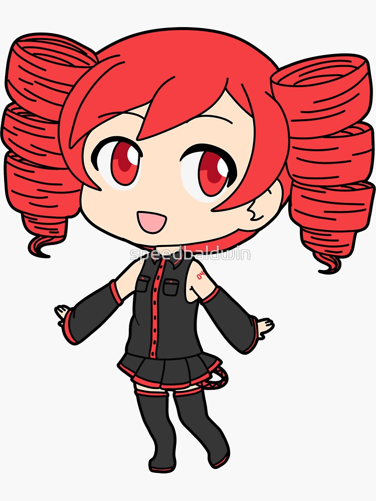 "Kasane Teto" Sticker for Sale by speedbaldwin | Redbubble