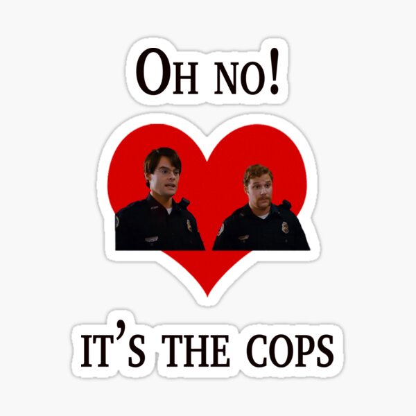"Superbad Cops" Sticker for Sale by maddogsands | Redbubble