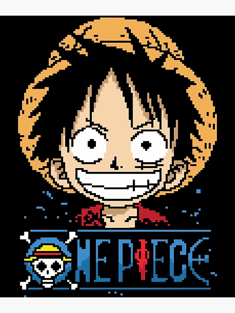 "monkey d luffy pixels" Art Print for Sale by rKamree1992 | Redbubble