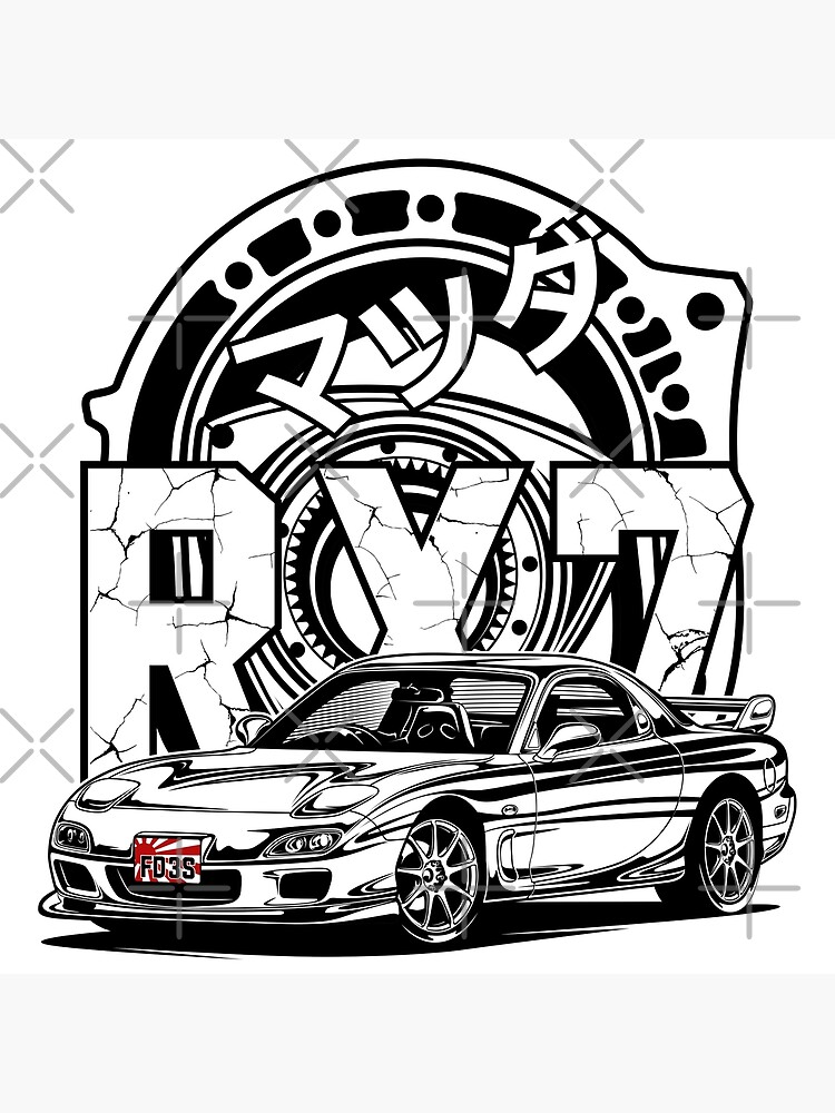 "RX7 FD3S Rotary Engine " Photographic Print by idrdesign | Redbubble