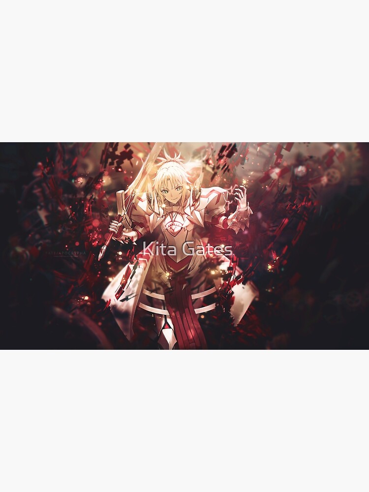 "Saber Mordred Fate Apocrypha" Poster by KitaKittyGates | Redbubble