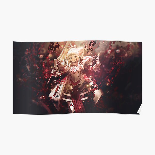 "Saber Mordred Fate Apocrypha" Poster by KitaKittyGates | Redbubble