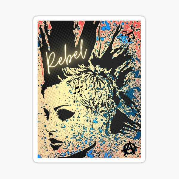 Rebel Girl Sticker For Sale By Srchappell Redbubble