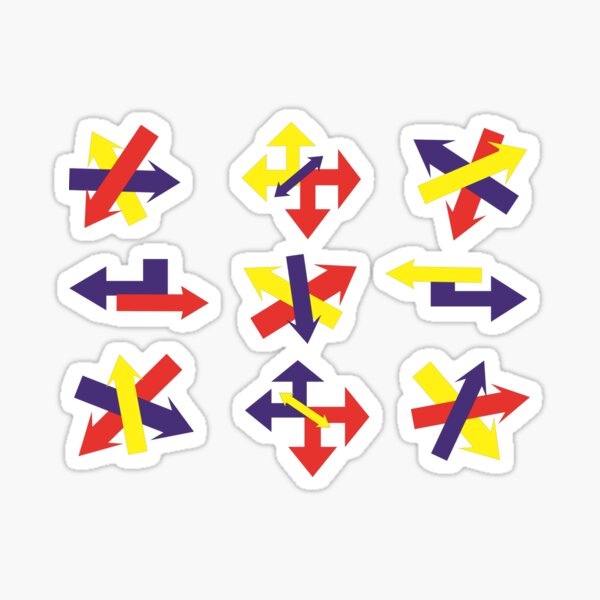 "Which Way Should We Go?" Sticker for Sale by zaphco | Redbubble