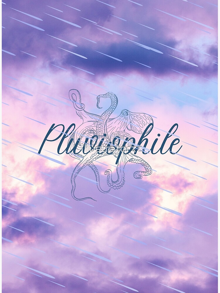 "Pluviophile: Rain Lover" Poster by Illustratorzz | Redbubble