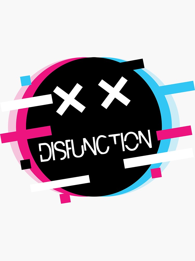 "Disfunction Logo" Sticker by disfunction617 | Redbubble