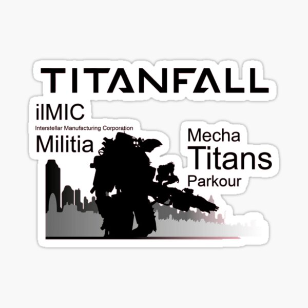 "Titanfall Black 2" Sticker by lumilori | Redbubble