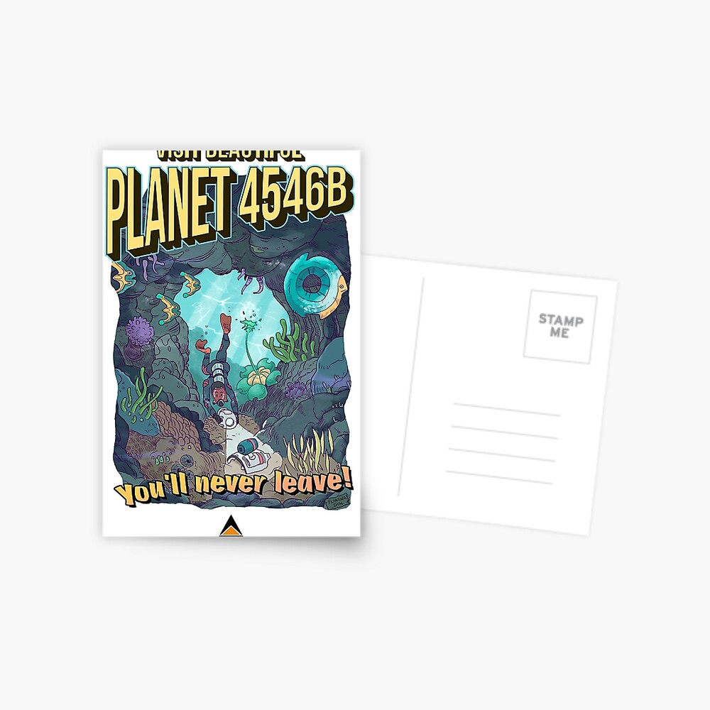 "Planet 4546B Tourism Advert" Postcard by floatingdisc | Redbubble