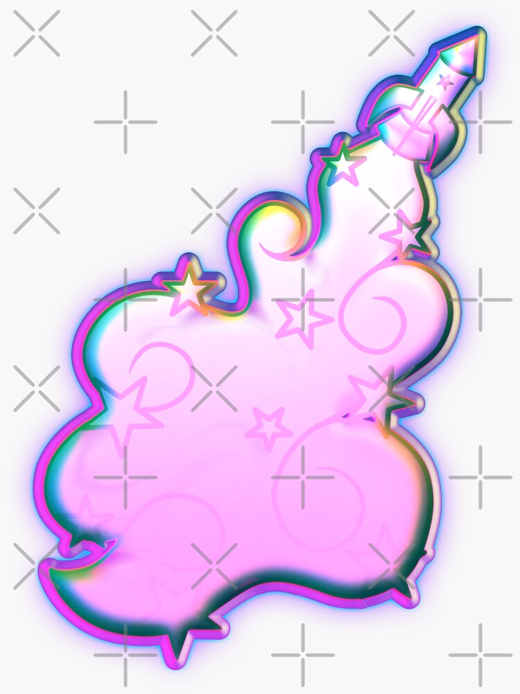 "Rocket Rainbows (Princess Pink)" Sticker by RogueGear | Redbubble
