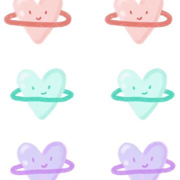 "Cute Heart Notes" Sticker for Sale by KookiePalette | Redbubble
