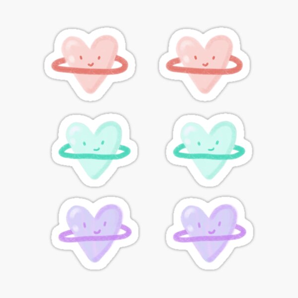 "Cute Heart Notes" Sticker for Sale by KookiePalette | Redbubble
