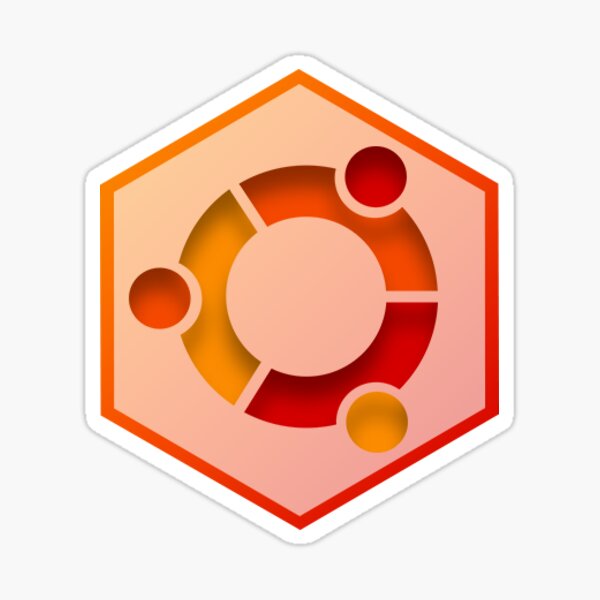 "Ubuntu Hexagon" Sticker by JFKsStickers | Redbubble