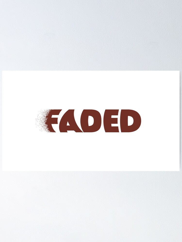 "Typography Faded letter in faded effect" Poster for Sale by panthi75 ...