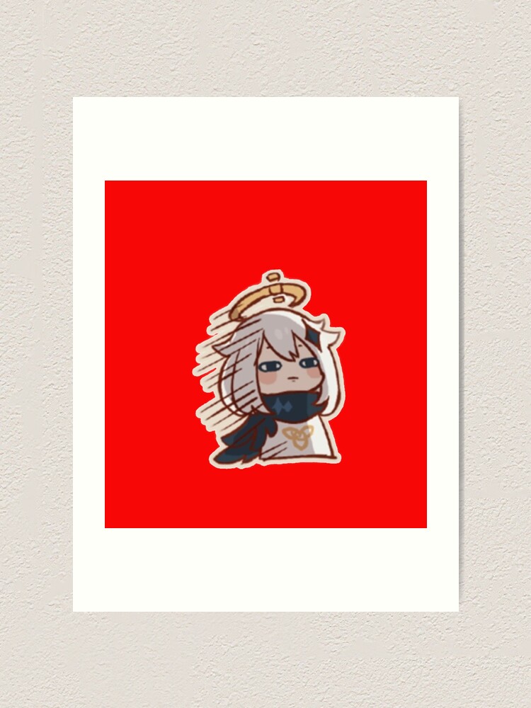 Lámina artística «Emoji de impacto de Genshin - Derp Paimon» de Jeriko1 ...