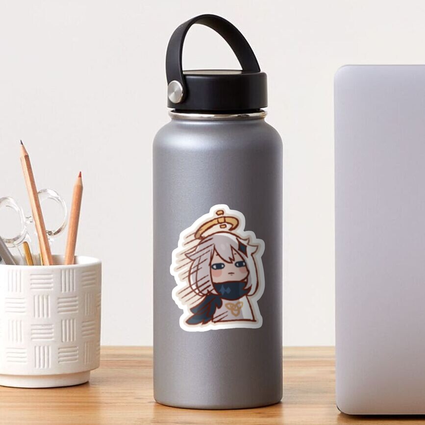 Pegatina «Emoji de impacto de Genshin - Derp Paimon» de Jeriko1 | Redbubble