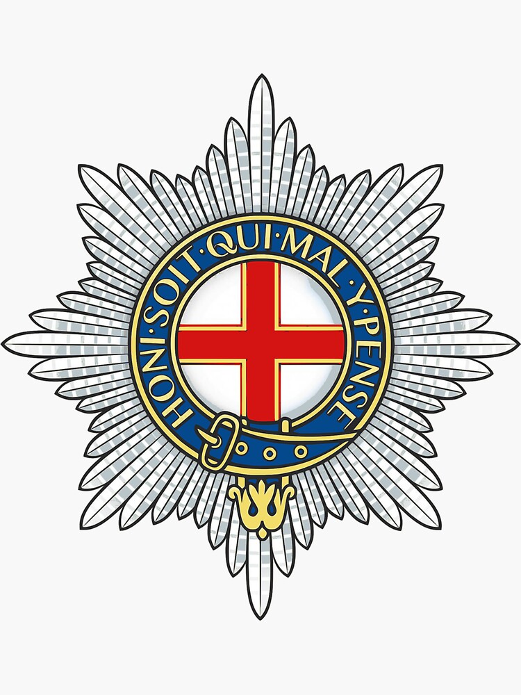 "Coldstream Guards (UK)" Sticker for Sale by wordwidesymbols | Redbubble