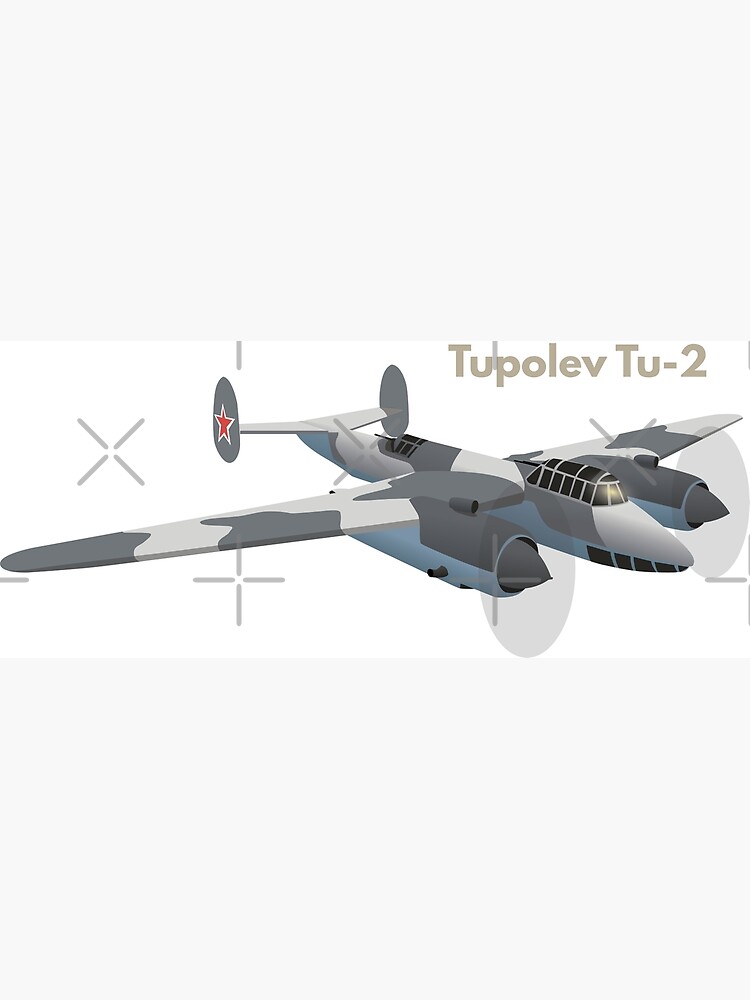"Tupolev Tu-2 Soviet WW2 Bomber Aircraft" Poster for Sale by NorseTech ...