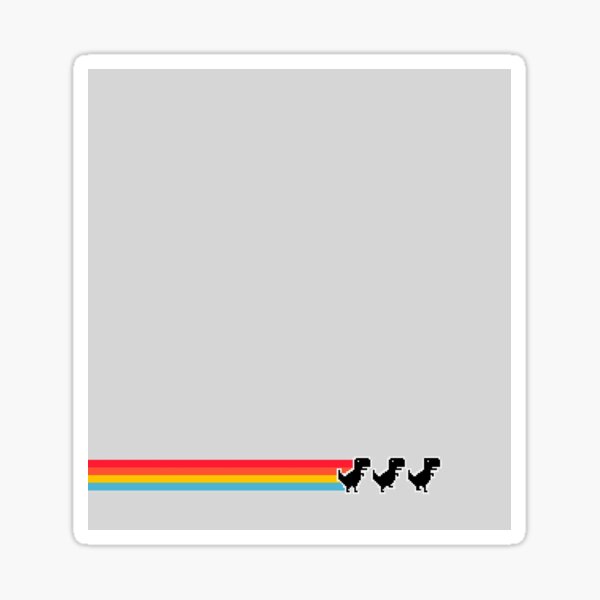 "Trex-On-The-Run" Sticker for Sale by latashabrown | Redbubble