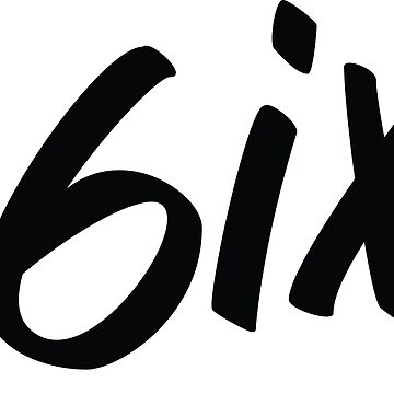 "6ix" Sticker for Sale by Katreena Dalisay | Redbubble
