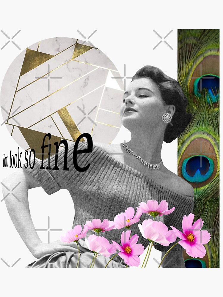 "You look so fine" Sticker for Sale by LecricJr | Redbubble