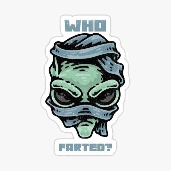 "Who Farted? " Sticker for Sale by Zwembadvergeli1 | Redbubble