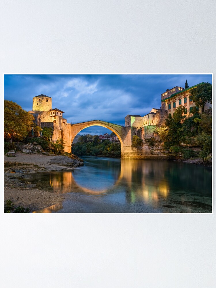 "Stari Most in Mostar" Poster for Sale by Mapics | Redbubble