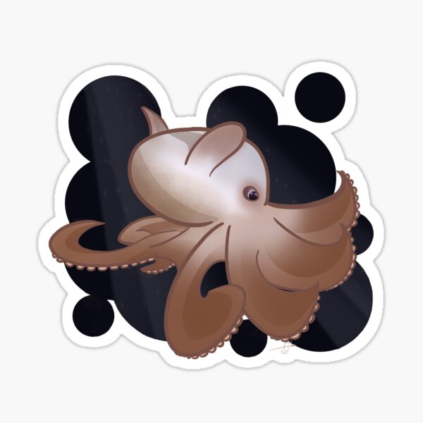 "Dumbo octopus " Sticker for Sale by ArtFromTheDeep | Redbubble