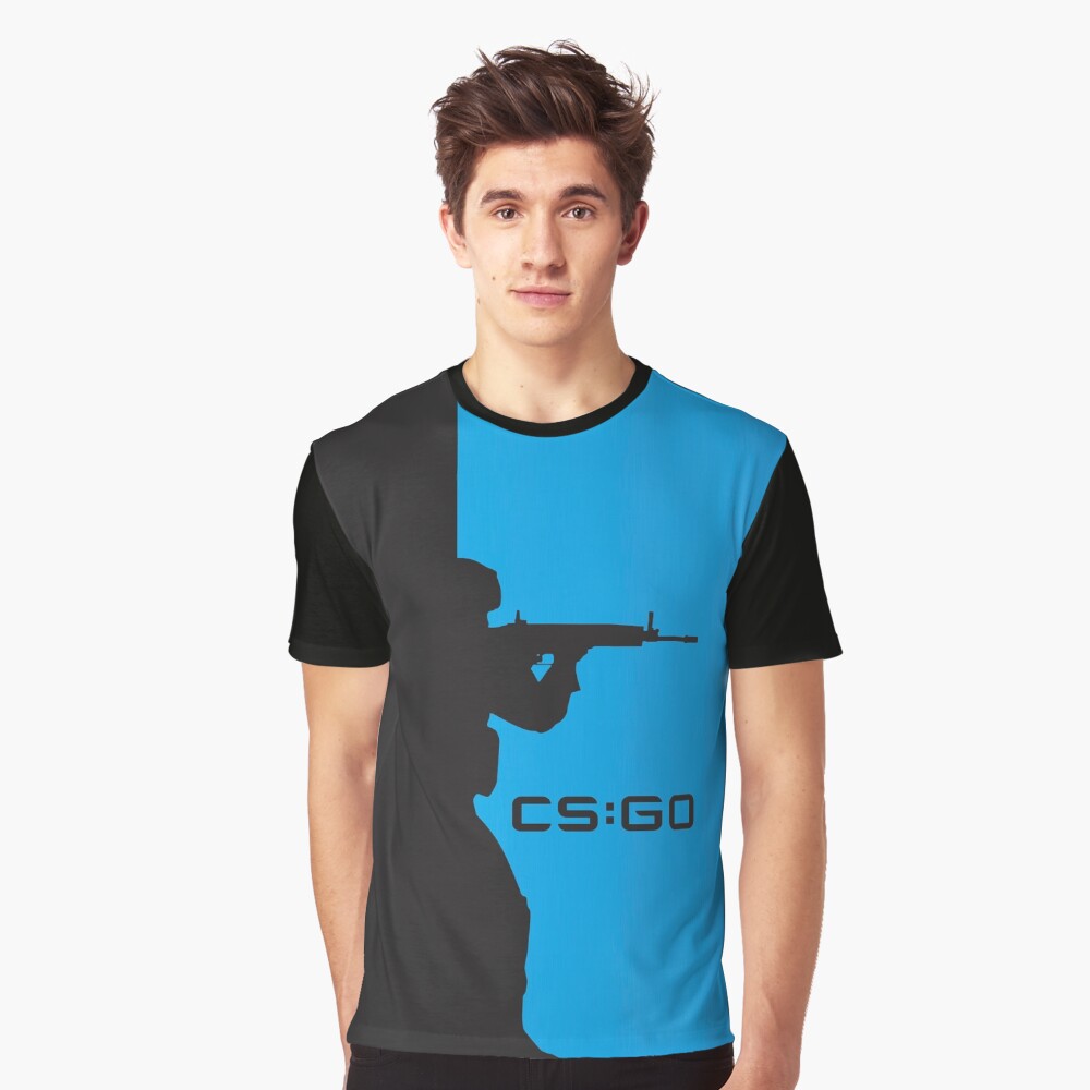 "Counter strike silhouette" T-shirt for Sale by dima-v | Redbubble | cs ...
