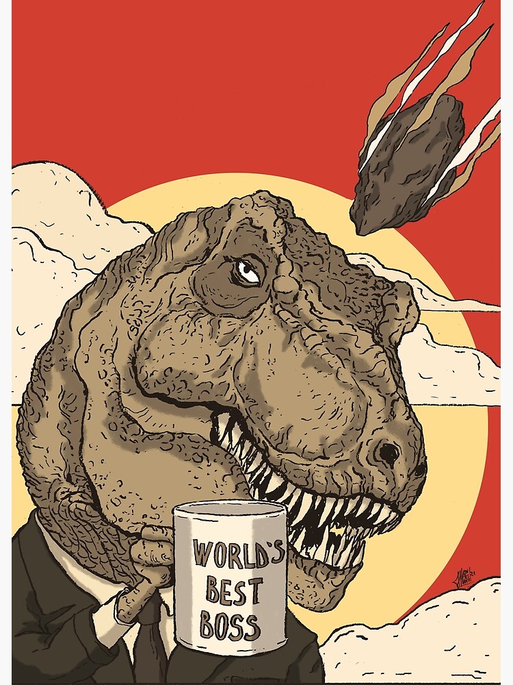 "T-rex world's best boss the office" Poster for Sale by Franky-Monty ...