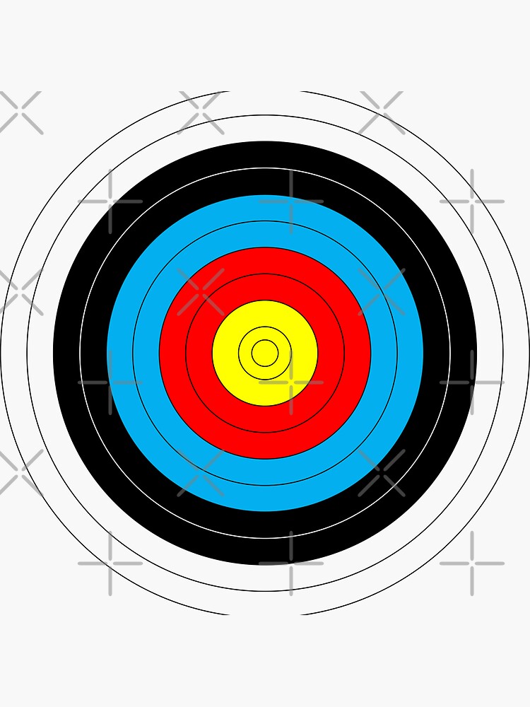 "Archery target" Sticker for Sale by dima-v | Redbubble