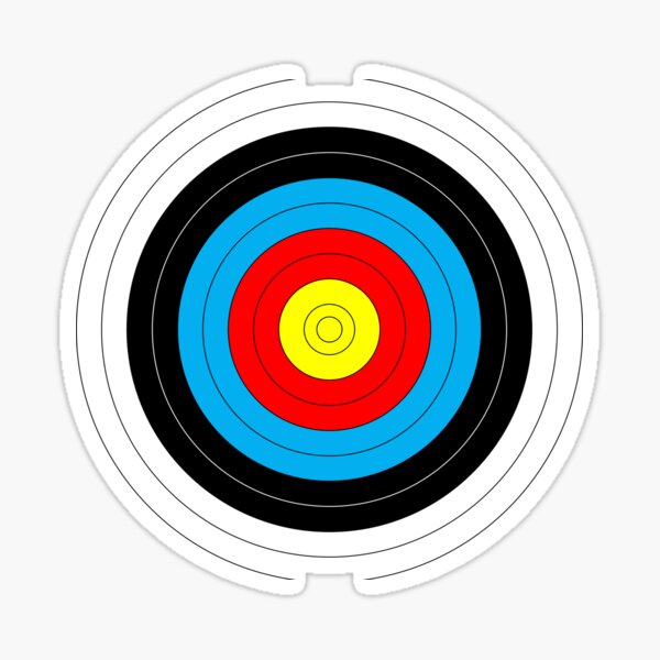 "Archery target" Sticker for Sale by dima-v | Redbubble