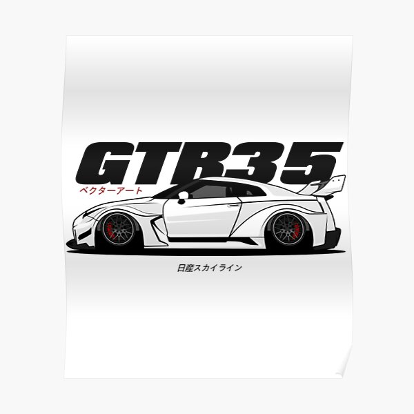 "Gtr R35 GTR R35" Poster for Sale by CherryTeess | Redbubble