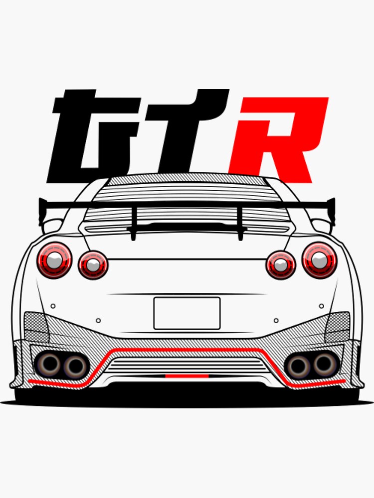 "Gtr R35 GTR SKYLINE GTR" Sticker for Sale by CherryTeess | Redbubble