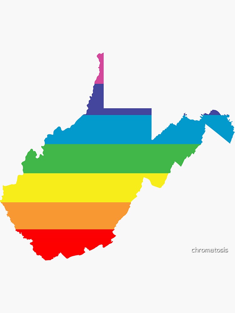 "west virginia rainbow" Sticker by chromatosis | Redbubble