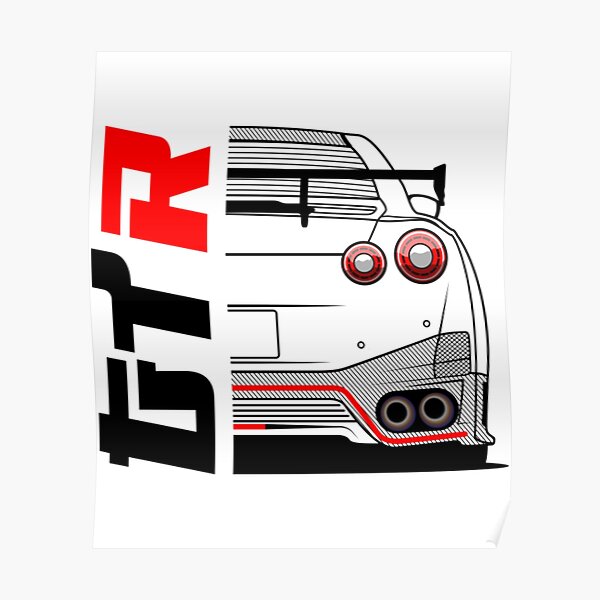 "Gtr R35 GTR SKYLINE GT-R35" Poster for Sale by CherryTeess | Redbubble