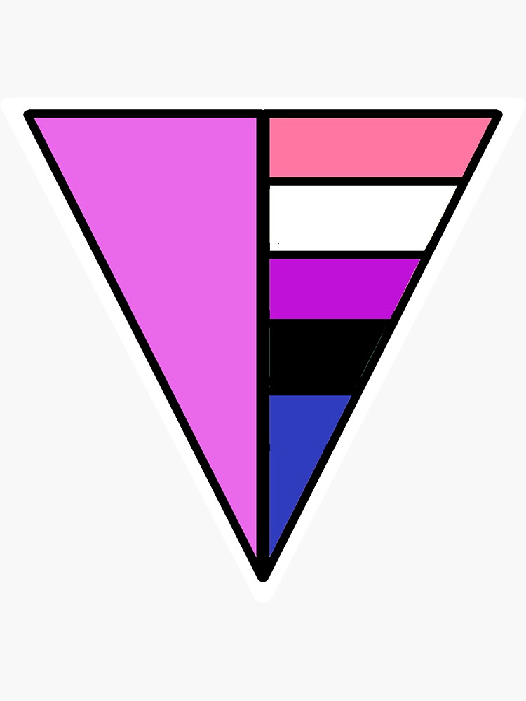 "Genderfluid Pride Flag Triangle" Sticker for Sale by PorcelainLies ...