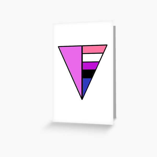 "Genderfluid Pride Flag Triangle" Greeting Card for Sale by ...