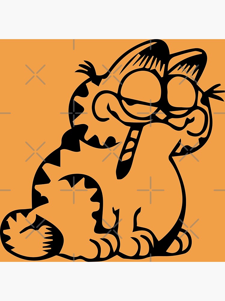 "Garfield outline" Poster for Sale by lauracactuss | Redbubble