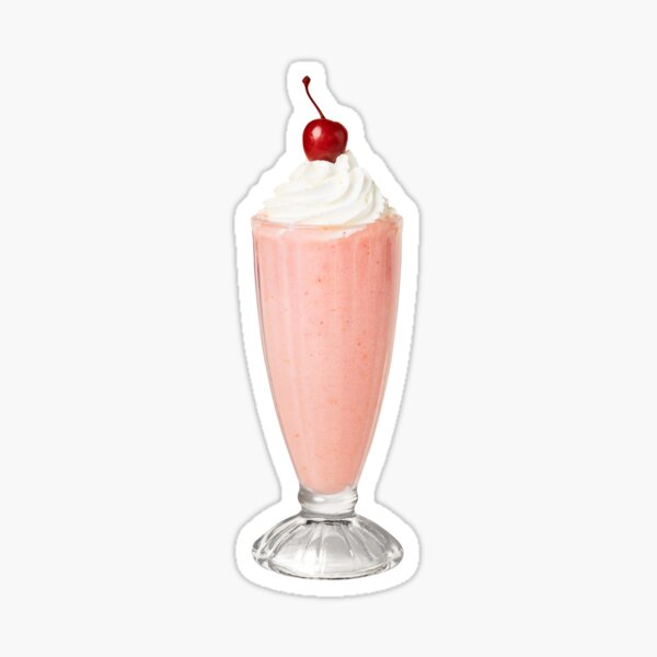 "Milkshake design" Sticker for Sale by luckyturtles | Redbubble