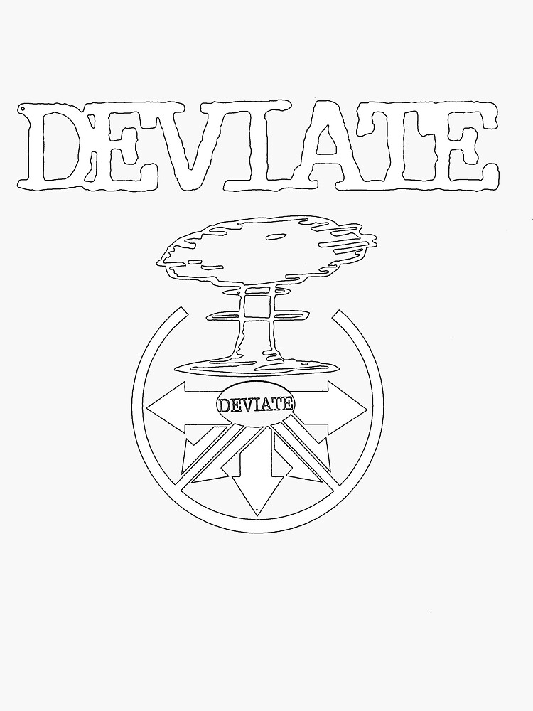 "Deviate Logo" Sticker for Sale by 2point2-shop | Redbubble