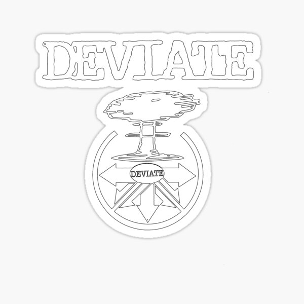 "Deviate Logo" Sticker for Sale by 2point2-shop | Redbubble