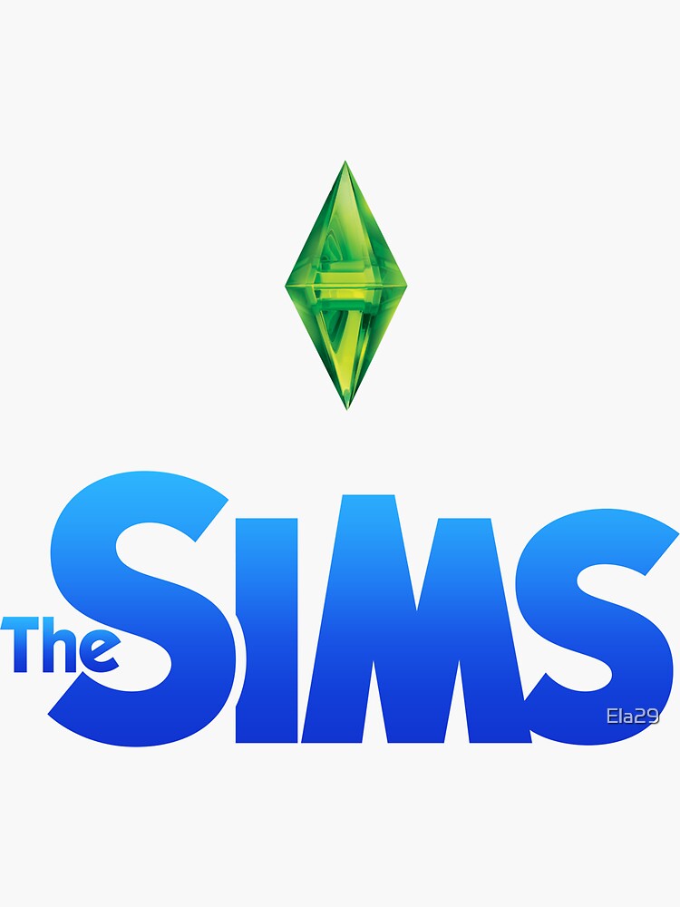 "sims" Sticker for Sale by Ela29 | Redbubble